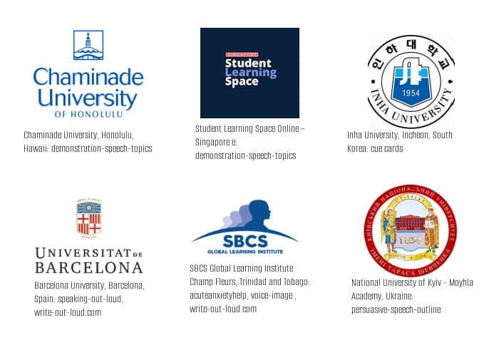 Educational institutions who reference and use write-out-loud