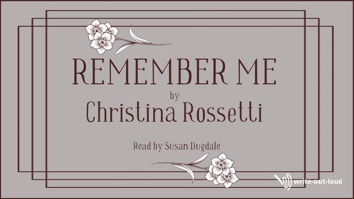 Funeral poems| 4 Remember Me poems with text, audio & printable